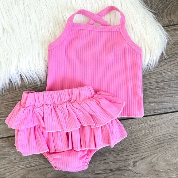brittanynj | Matching Sets | Baby Girl Pink Bloomer Set | Poshmark